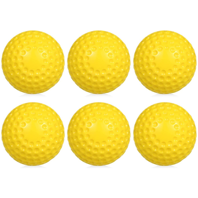 Factory Quality PU 9 inch Yellow Dimple Training Pitching Machine Team ...
